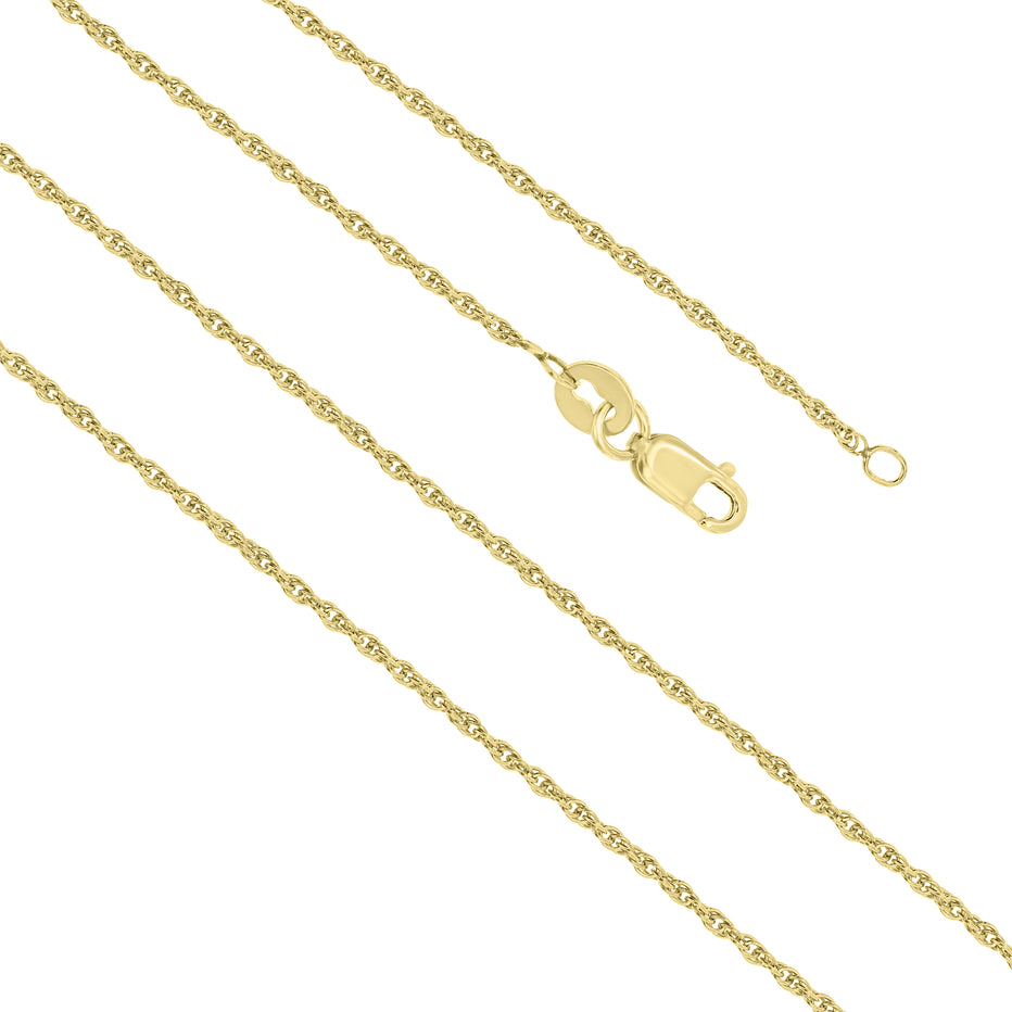 9ct Yellow Gold 29 Gauge Double Cable Chain 50cm – The Dream Collection